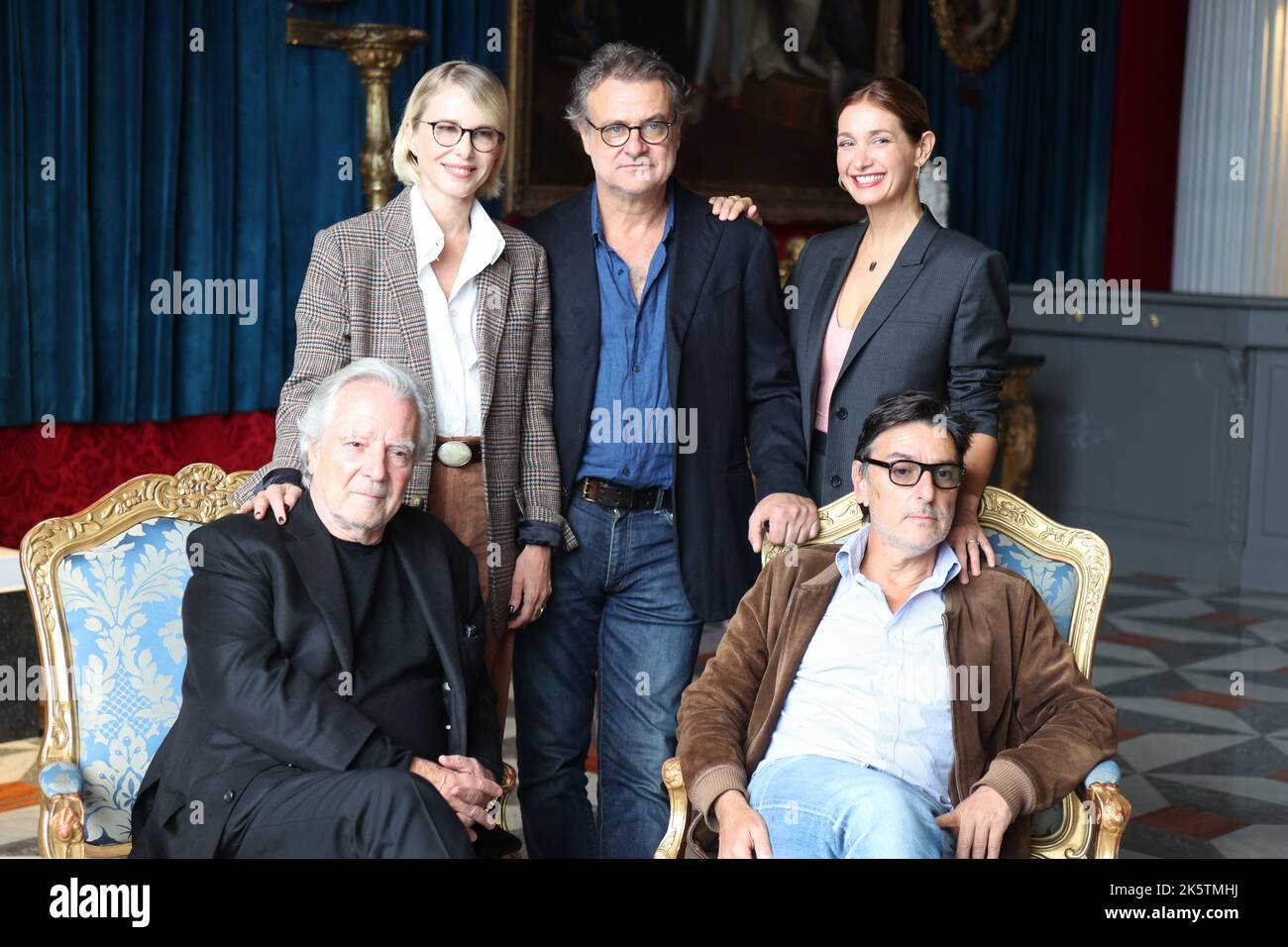 Nice, France on 9. October 2022: Actresses Caroline Anglade, Pascale ...