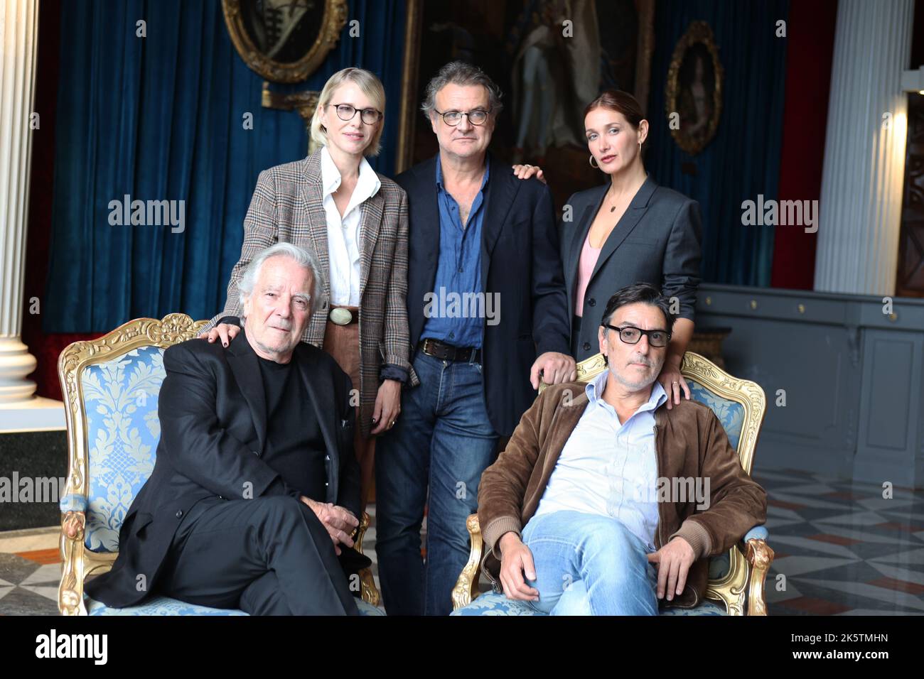 Nice, France on 9. October 2022: Actresses Caroline Anglade, Pascale ...