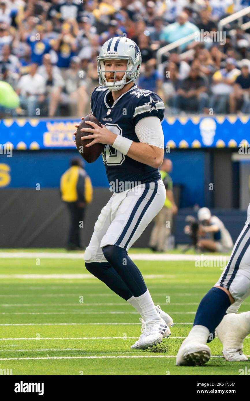 Dallas Cowboys quarterback Cooper Rush (10) looks to throw during a NFL ...