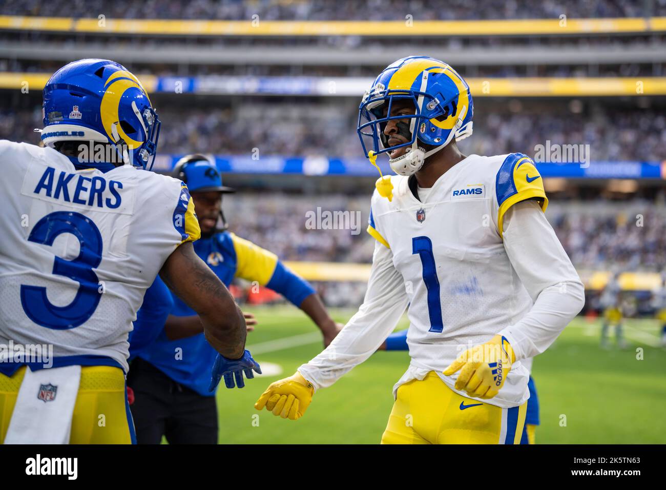 Los Angeles Rams wide receiver Allen Robinson II (1) celebrates with ...