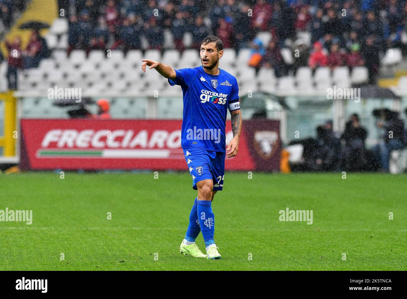 Filippo Bandinelli of Empoli FC gestures during the Serie A 2022/23 ...