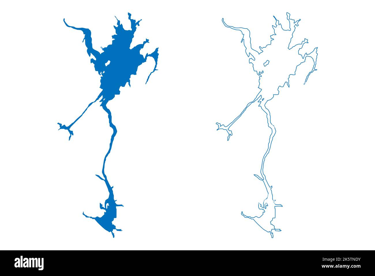 Sheksninskoe Reservoir (Russia, Russian Federation, Sheksna River) map ...
