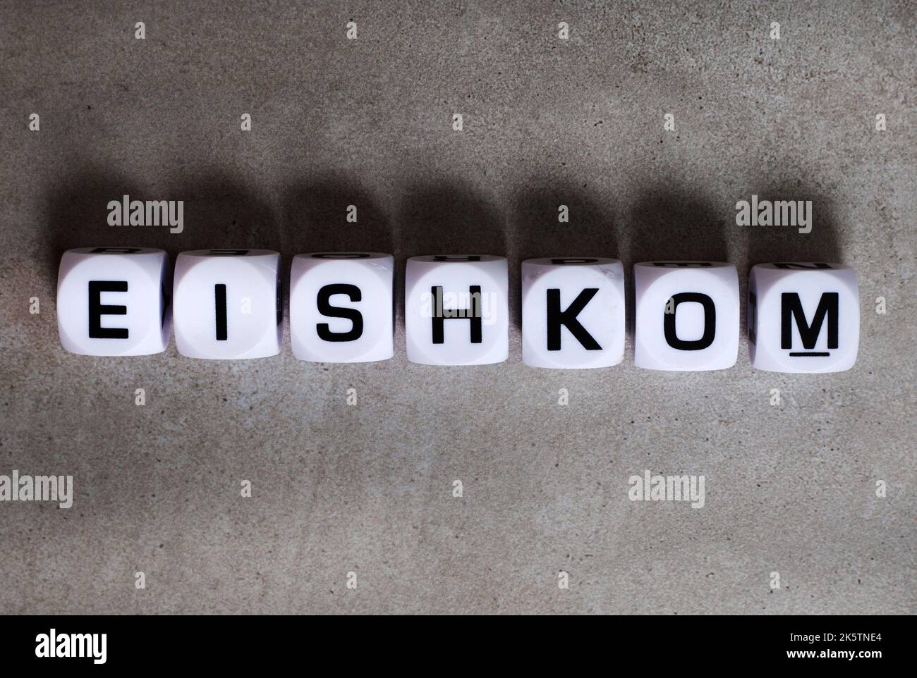 South African power utility Eskom or Eishkom. Word play on the name as ...