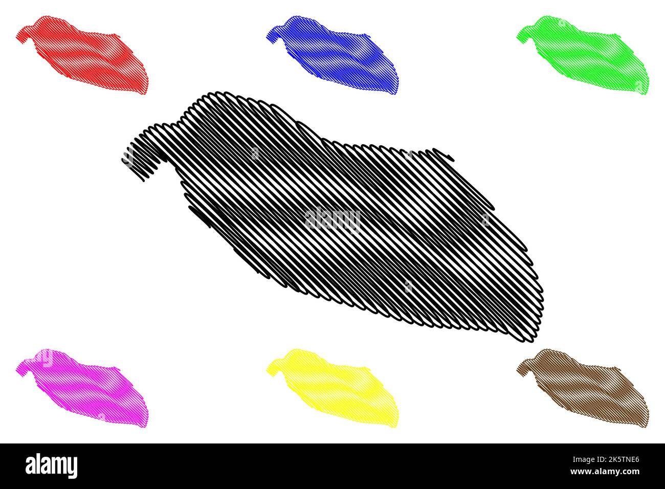 Longue island (Republic of Seychelles, Indian Ocean, Inner Islands) map ...