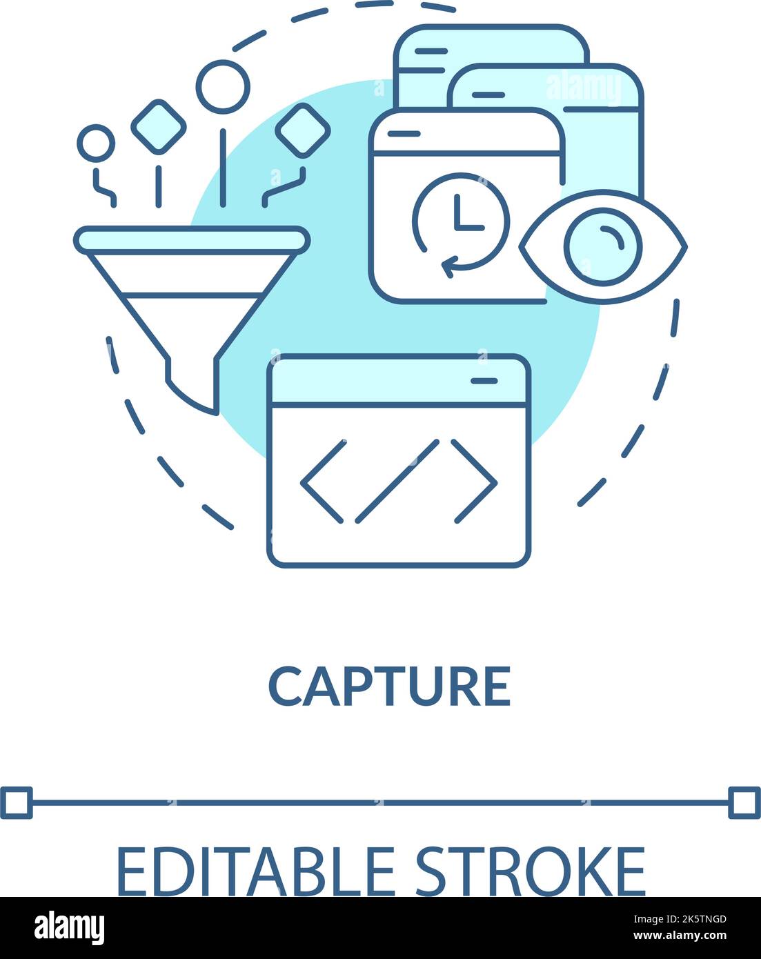 Capturing customer data turquoise concept icon Stock Vector Image & Art ... Capturing customer data turquoise concept icon Stock Vector Image & Art ...