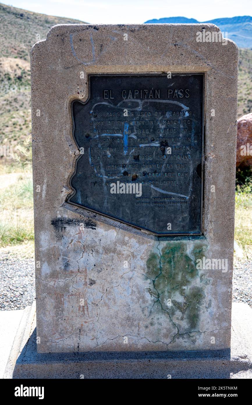 El Capitan Pass Historical Marker Stock Photo - Alamy El Capitan Pass Historical Marker Stock Photo - Alamy