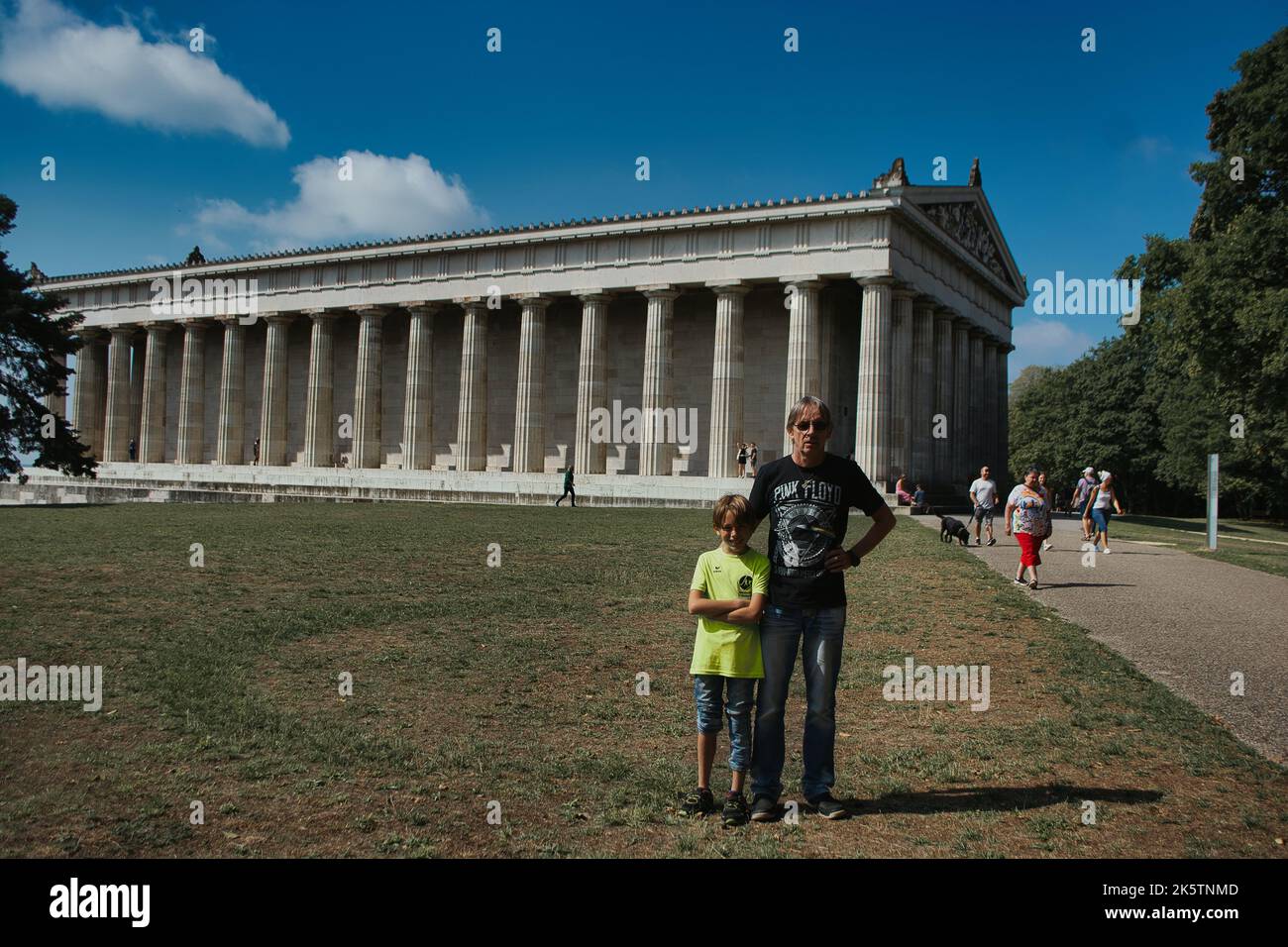 Memorial Walhalla in Donaustauf in the Bavarian district of Regensburg ...
