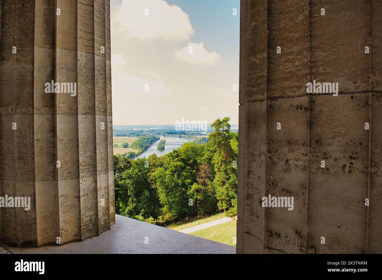 Memorial Walhalla in Donaustauf in the Bavarian district of Regensburg ...