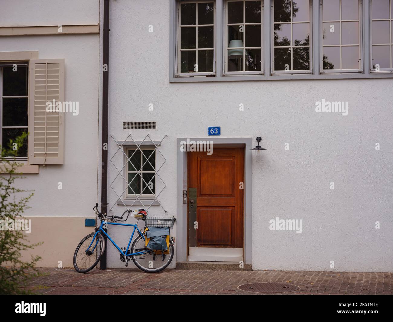 Buildings in the city centre of Basel , Switzerland. Colorful house ...