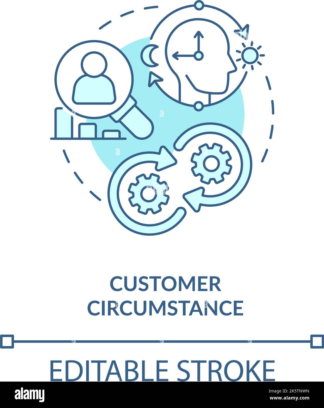 Customer circumstance turquoise concept icon Stock Vector Image & Art ... Customer circumstance turquoise concept icon Stock Vector Image & Art ...