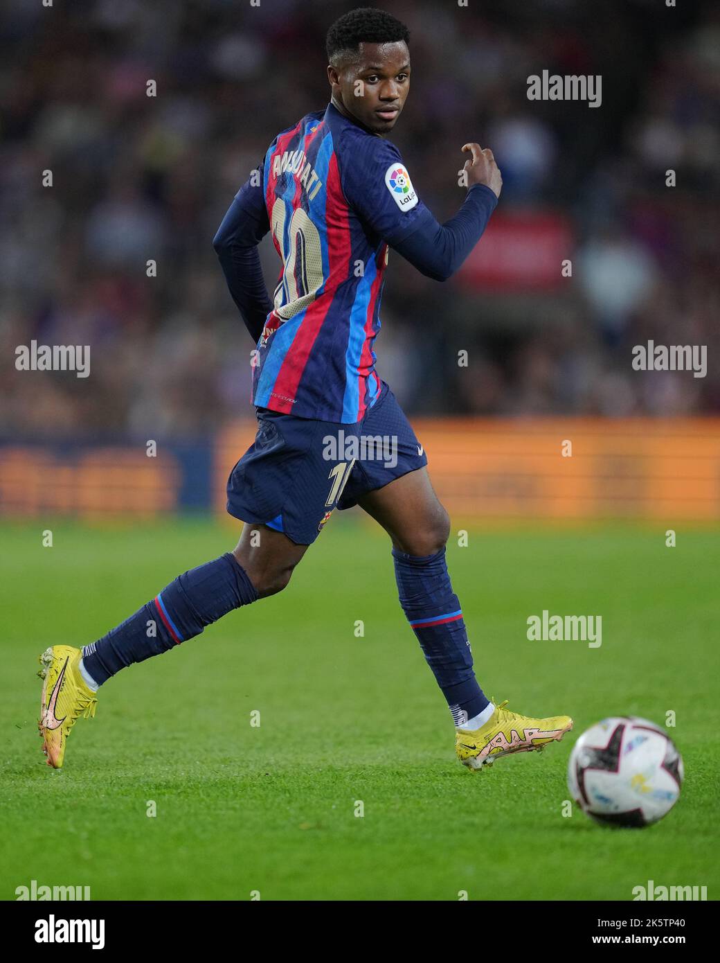 Ansu Fati of FC Barcelona during the La Liga match between FC Barcelona ...