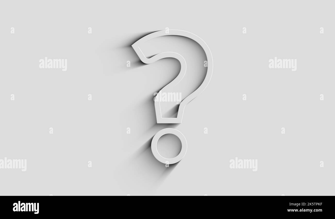 Question mark, search, support, faq, quiz and help symbol with natural ...