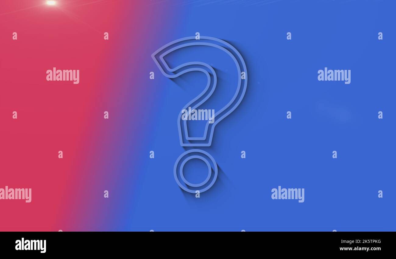 Question mark, search, support, faq, quiz and help symbol with natural ...