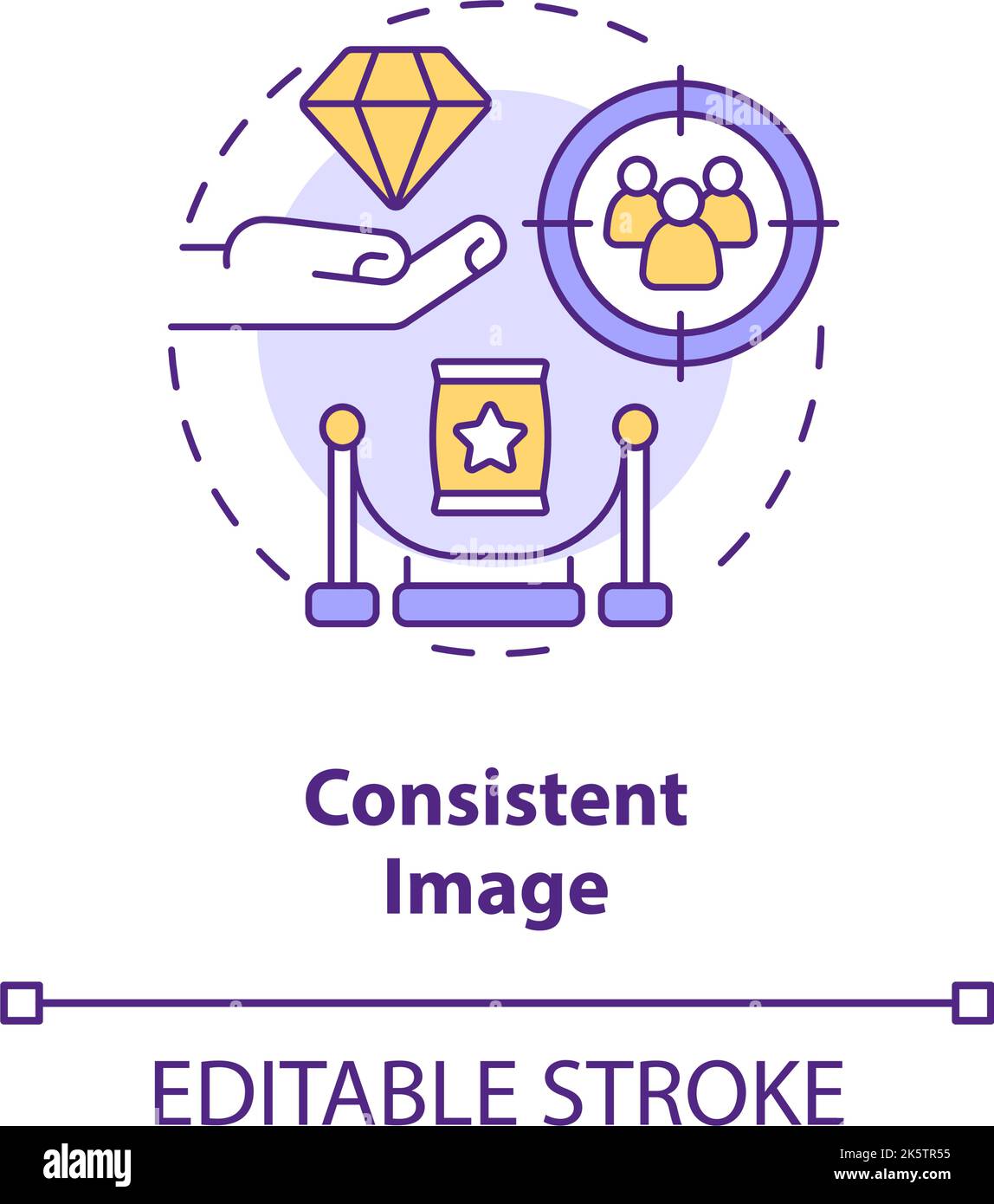 Consistent image concept icon Stock Vector Image & Art - Alamy