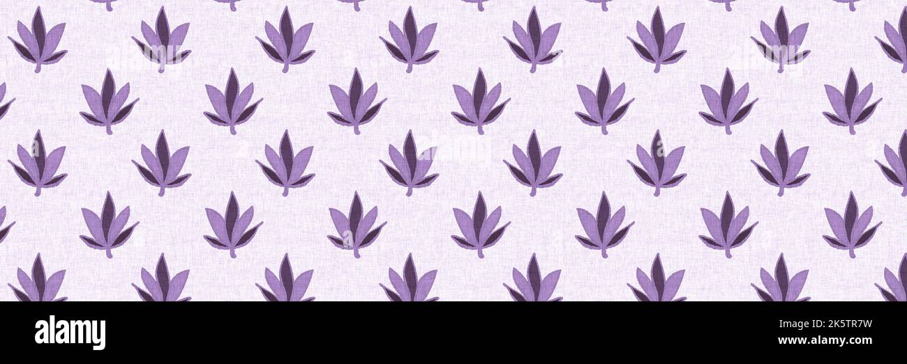 Gender neutral foliage leaf seamless raster border. Simple whimsical 2 ...