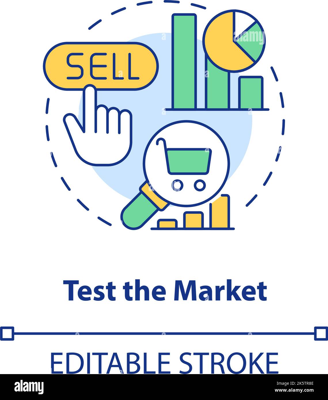 Test your market Stock Vector Images - Alamy