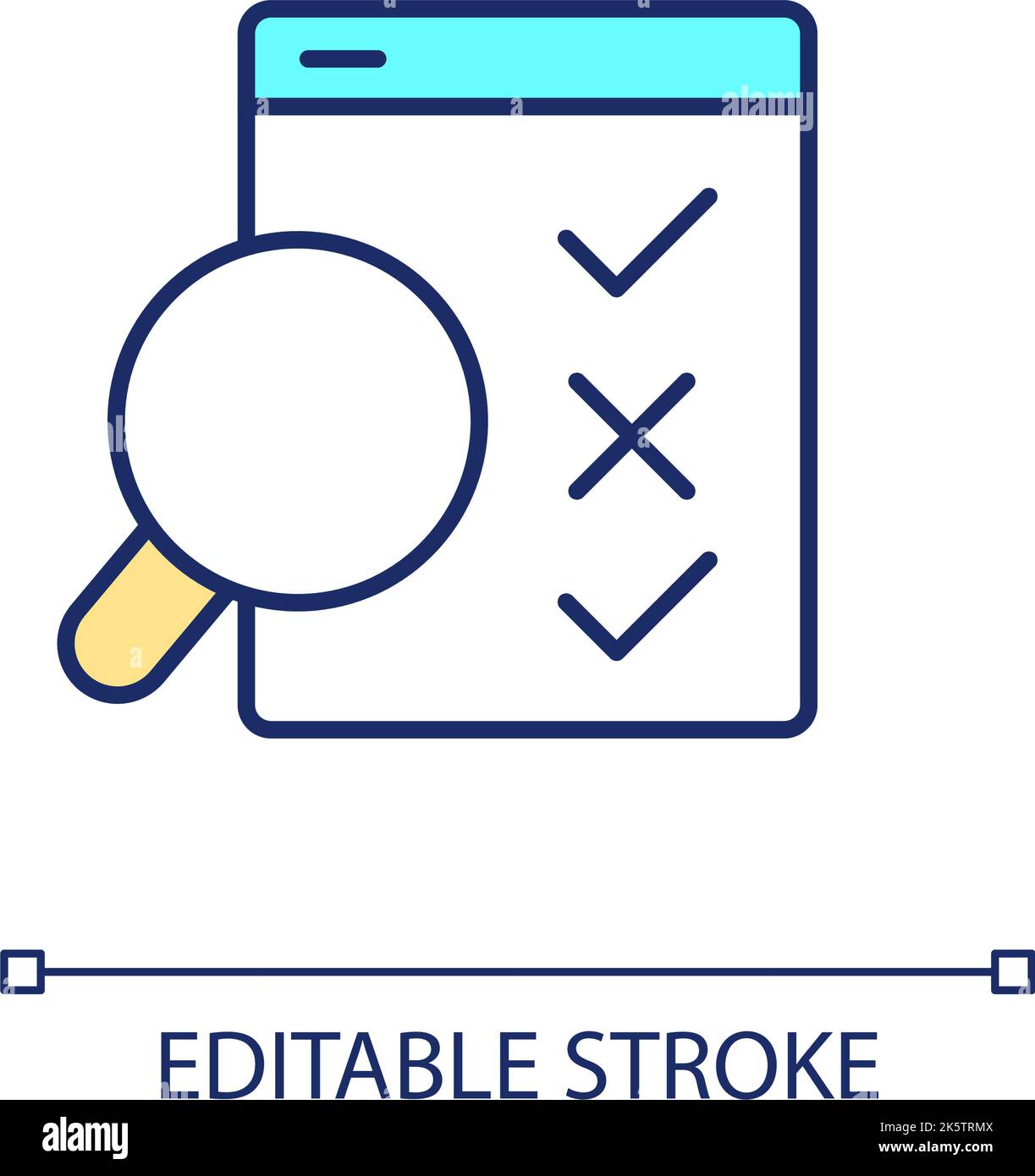 Identify flaw Stock Vector Images - Alamy