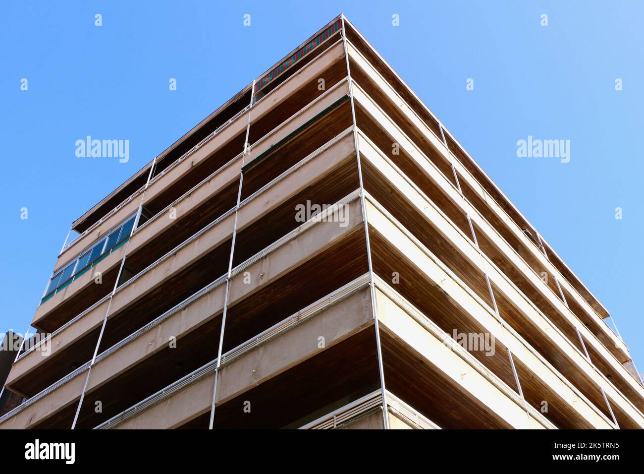 Block of flats in the city centre Valladolid Castile and Leon Spain ...