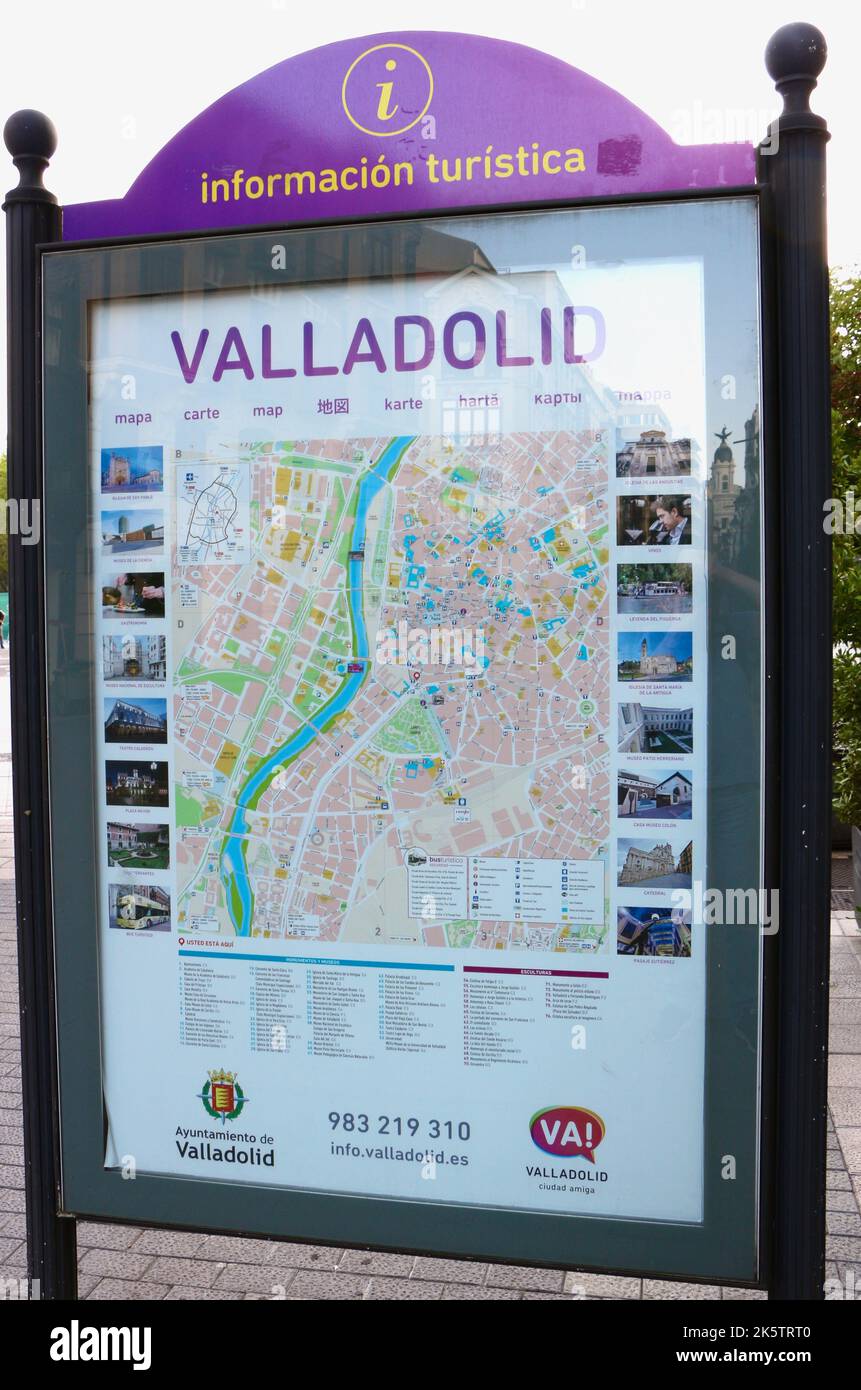 Map of valladolid spain hi-res stock photography and images - Alamy