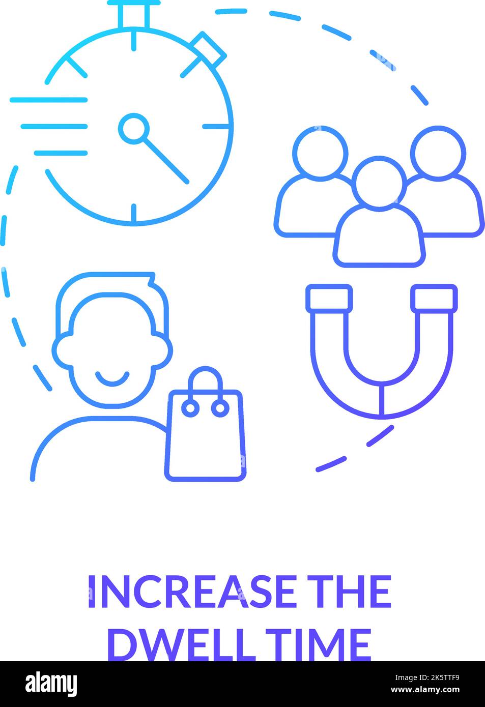 Increase dwell time blue gradient concept icon Stock Vector Image & Art ... Increase dwell time blue gradient concept icon Stock Vector Image & Art ...