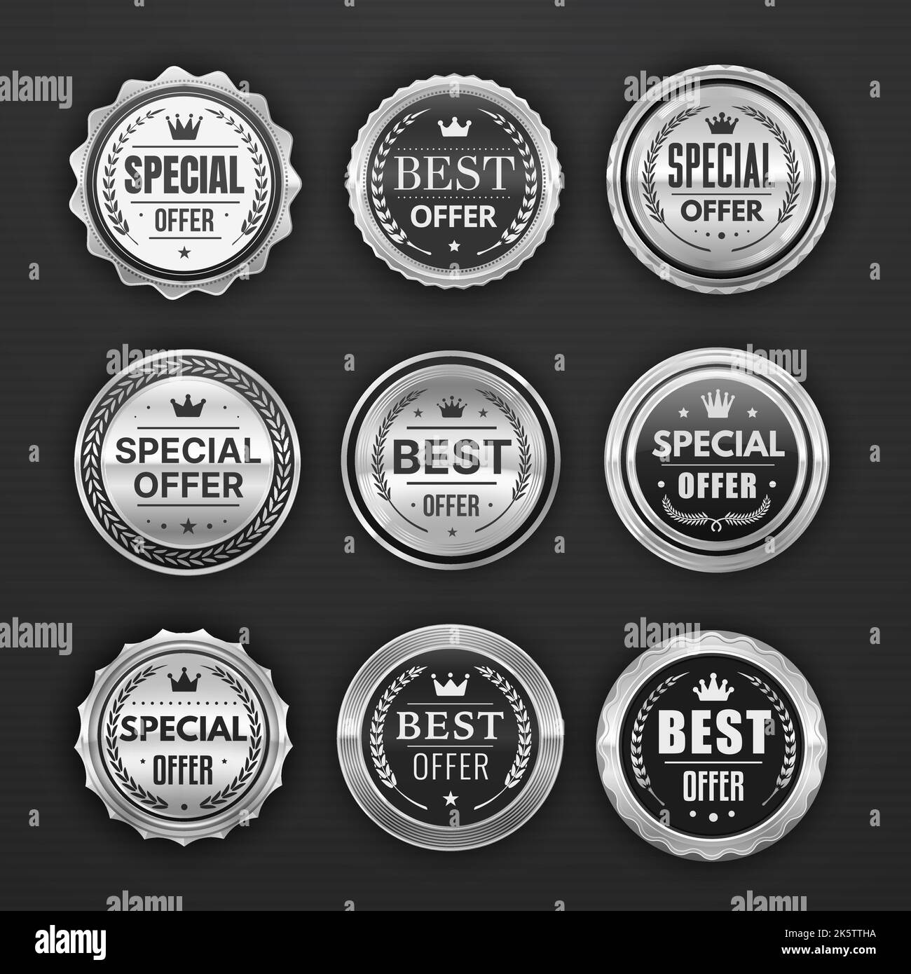 Best special offer silver badges and labels, ribbon stickers and price ...