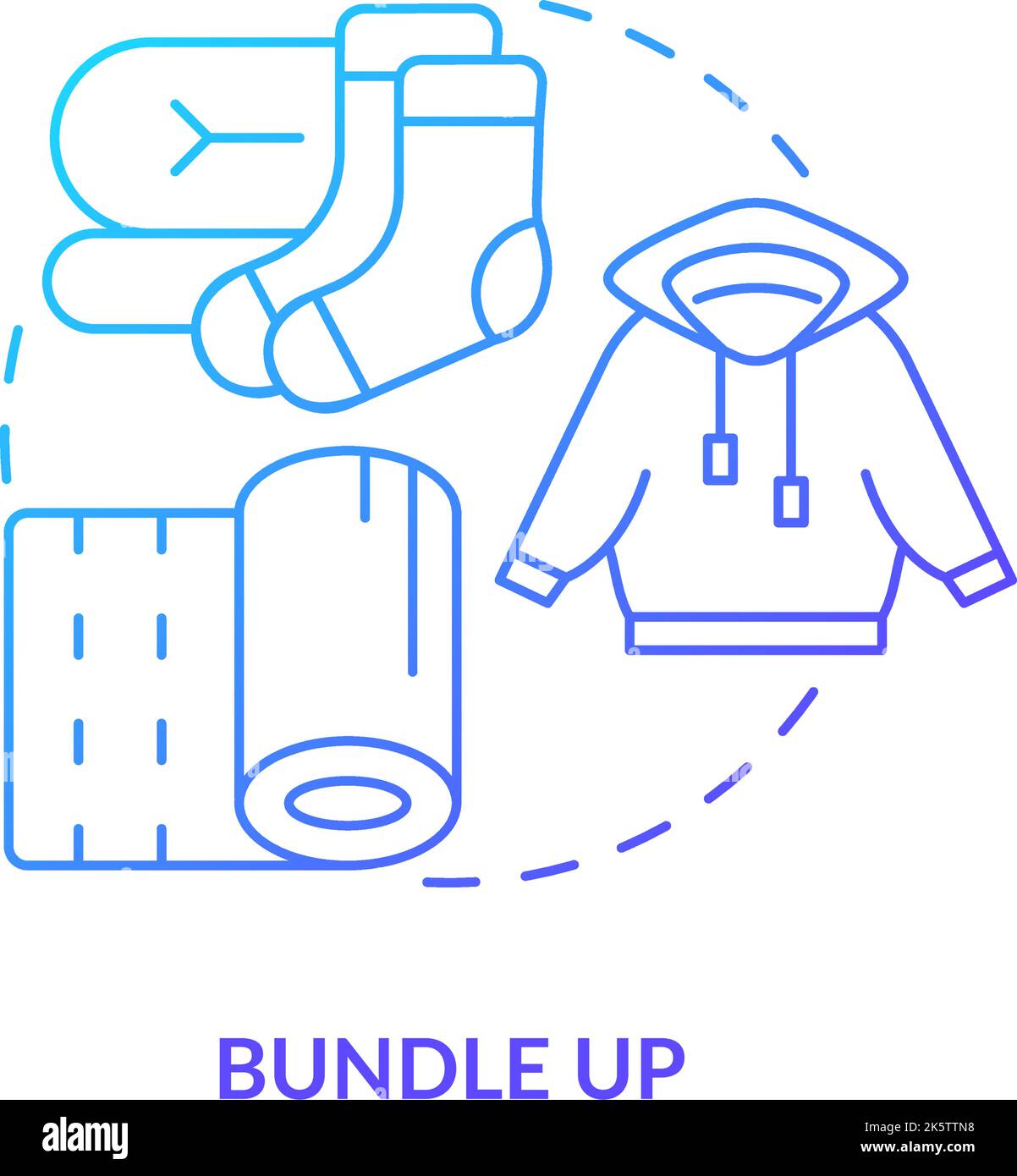 Bundle up blue gradient concept icon Stock Vector Image & Art - Alamy