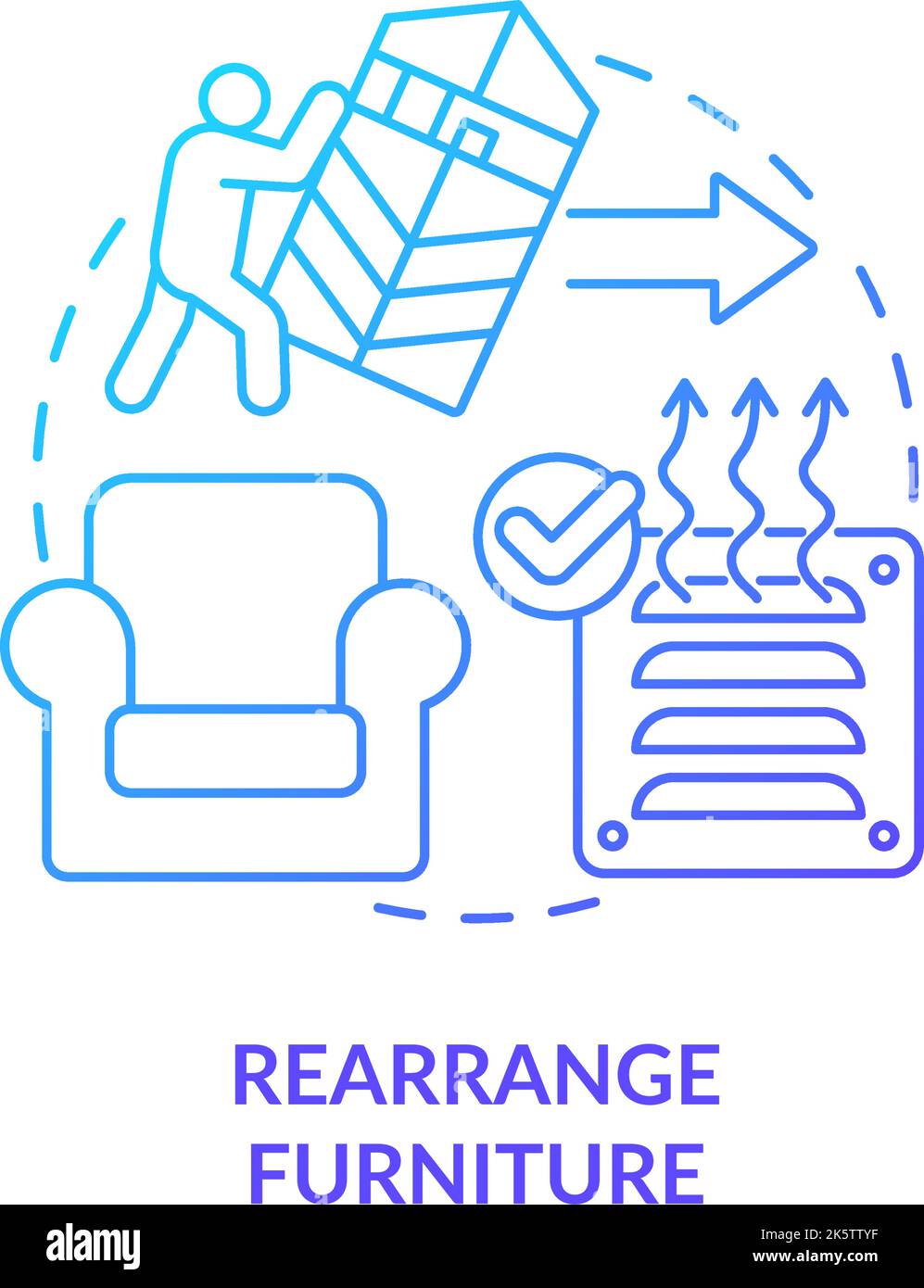 Move furniture living room Stock Vector Images - Alamy