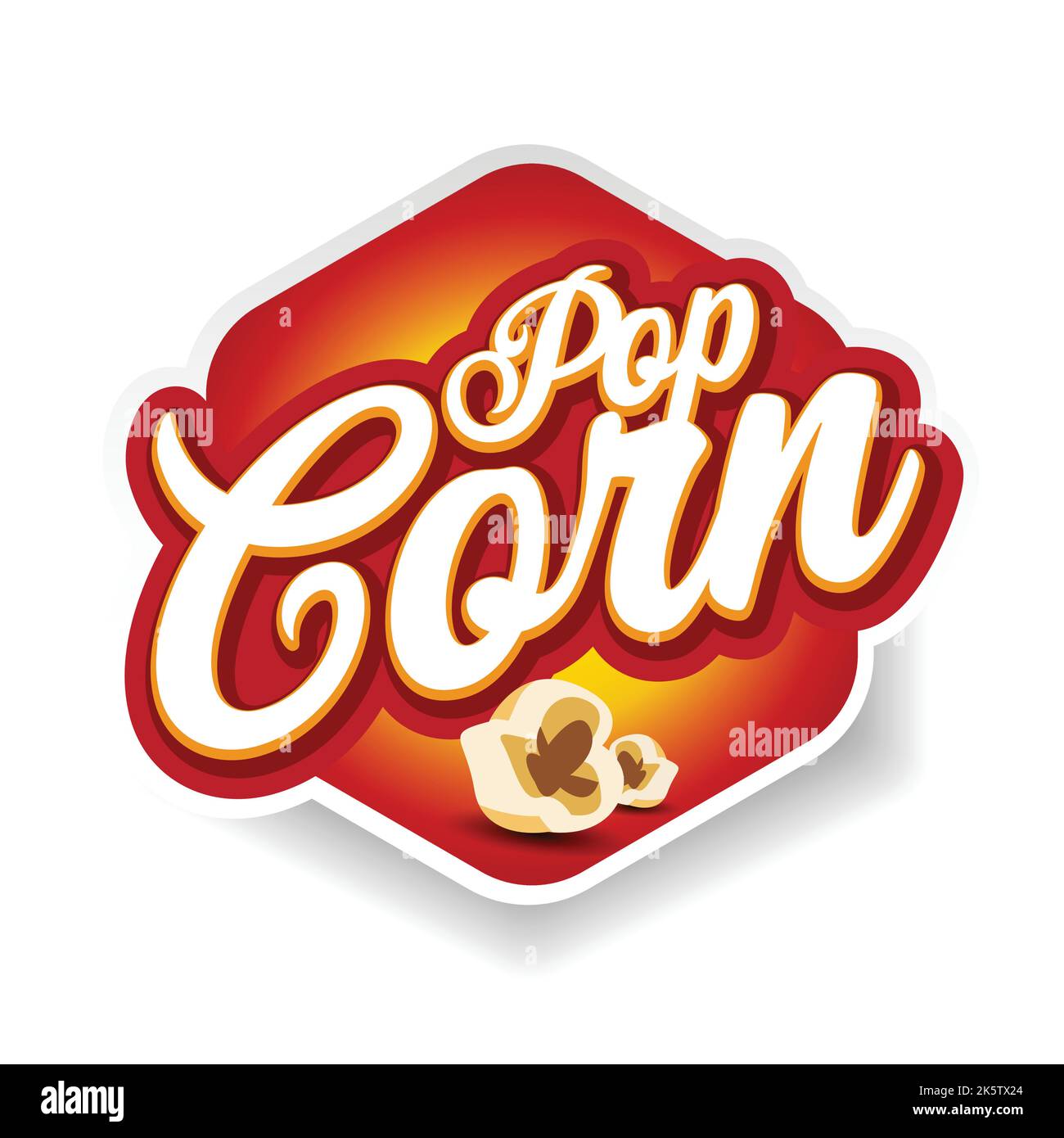 Pop Corn sign vintage lettering Stock Vector Image & Art - Alamy