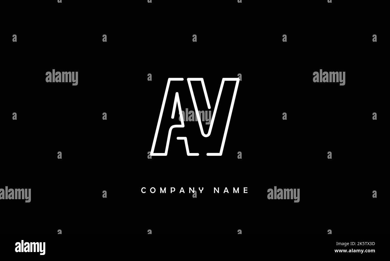 AV, VA Abstract Letters Logo Monogram Stock Vector Image & Art - Alamy
