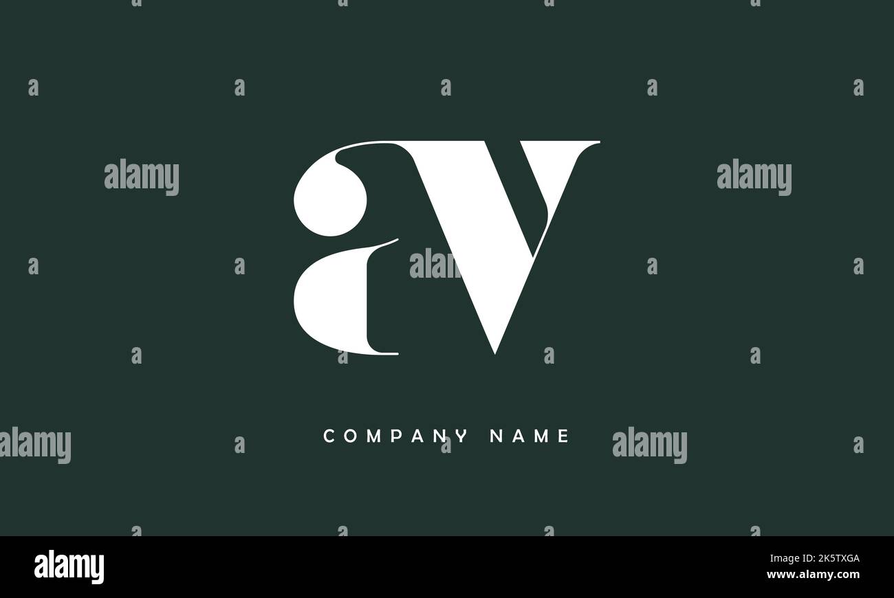 AV, VA Abstract Letters Logo Monogram Stock Vector Image & Art - Alamy