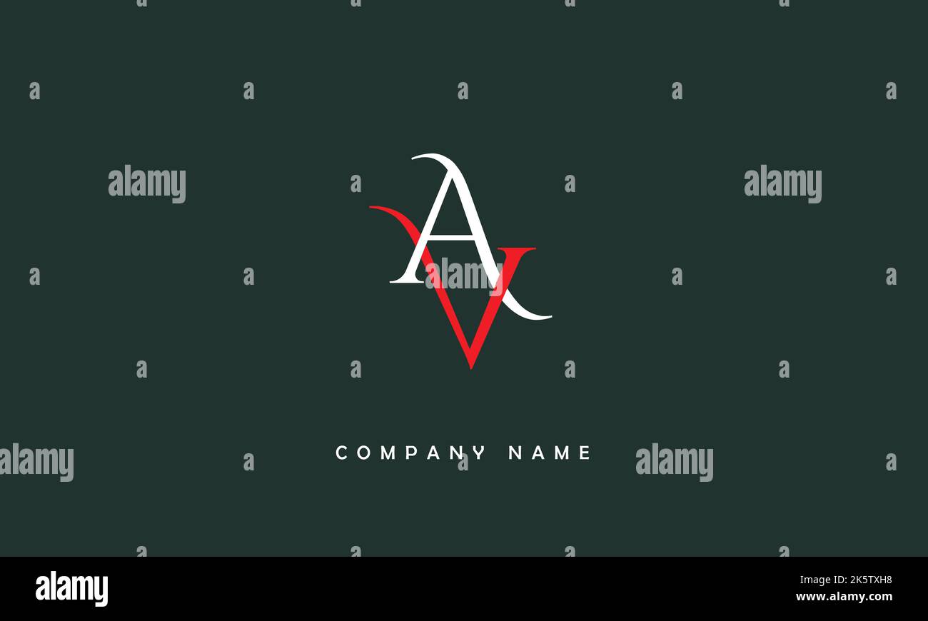 Av minimal logo hi-res stock photography and images - Alamy