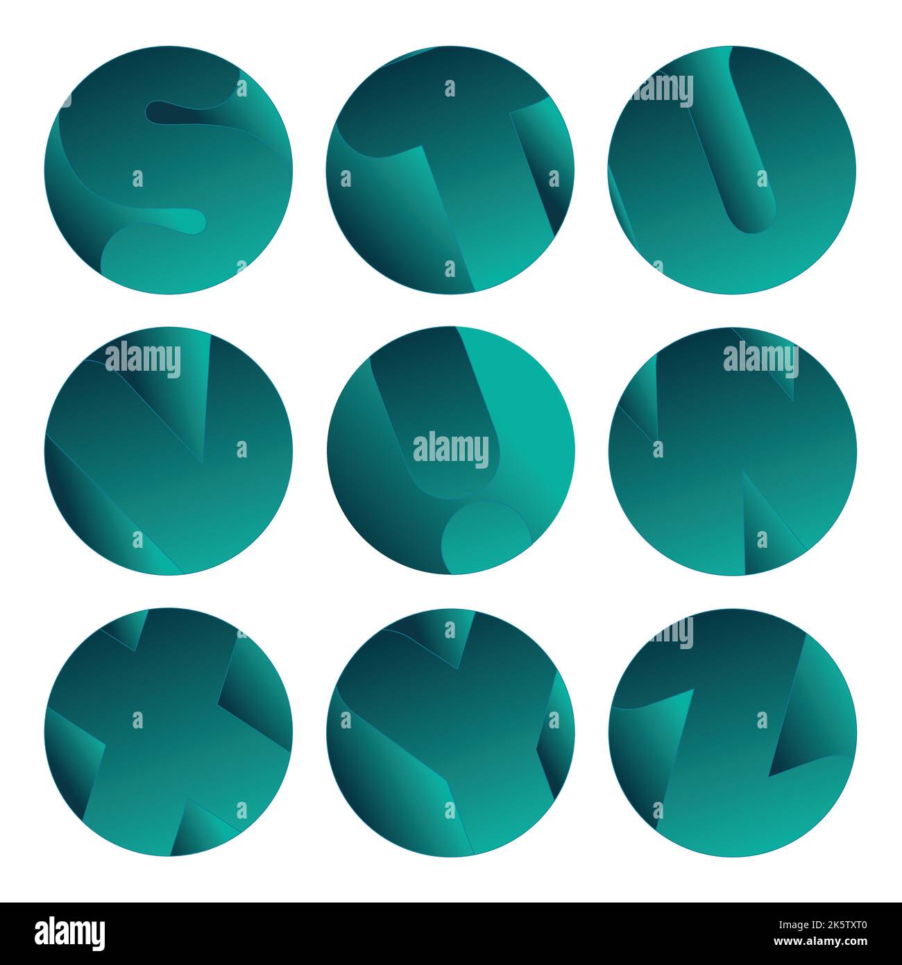 Alphabet signs in graphic buttons Stock Vector Image & Art - Alamy