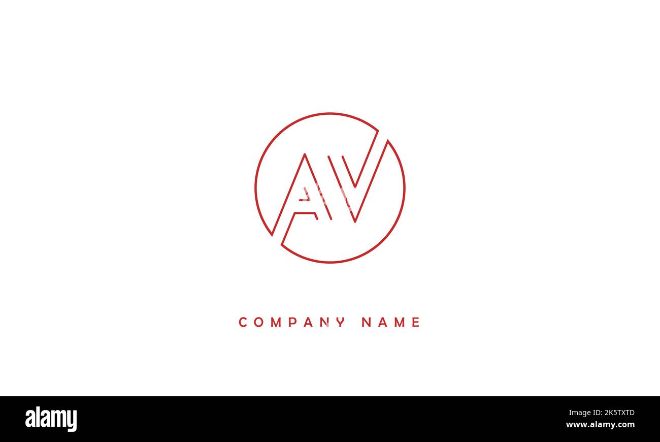 AV, VA Abstract Letters Logo Monogram Stock Vector Image & Art - Alamy