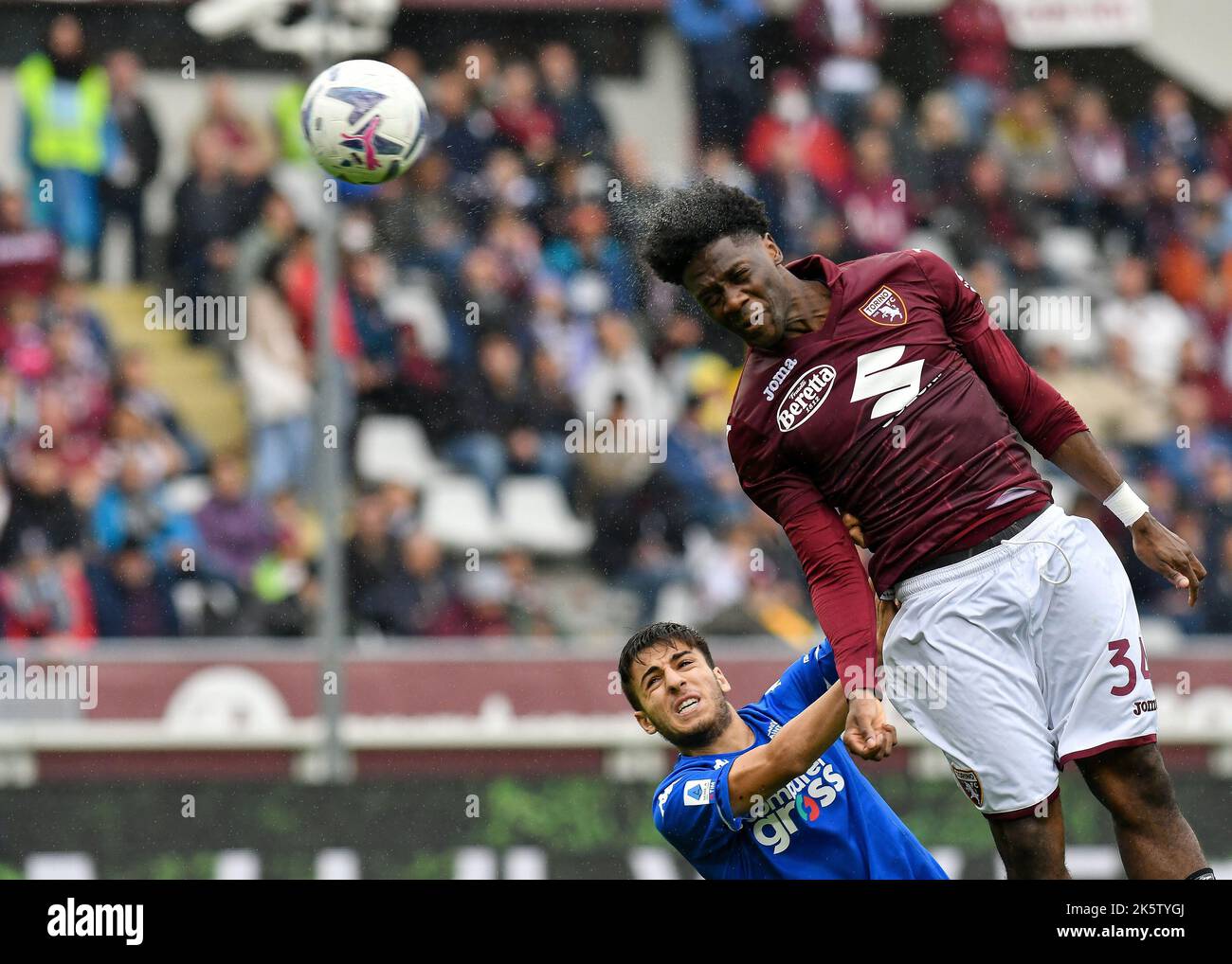 Ola Aina of Torino FC in action during the Serie A 2022/23 match ...
