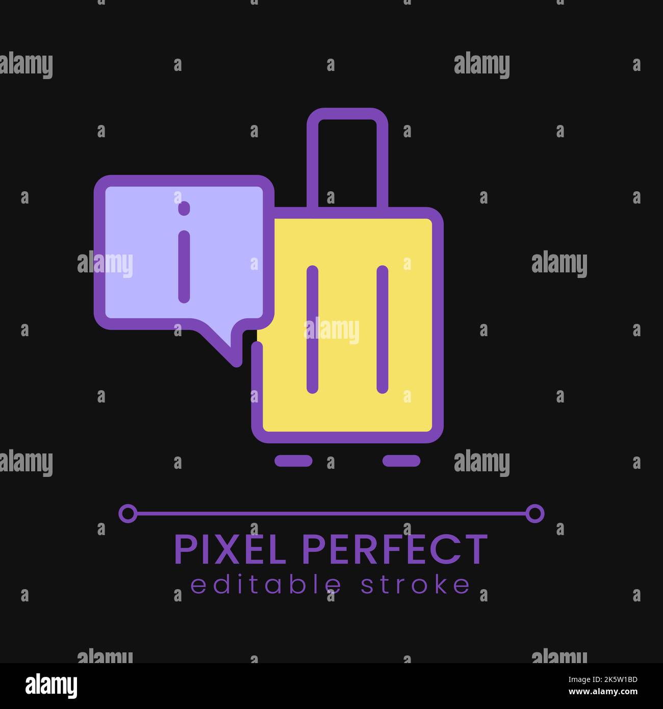 Tourist information center pixel perfect RGB color icon for dark theme ... Tourist information center pixel perfect RGB color icon for dark theme ...