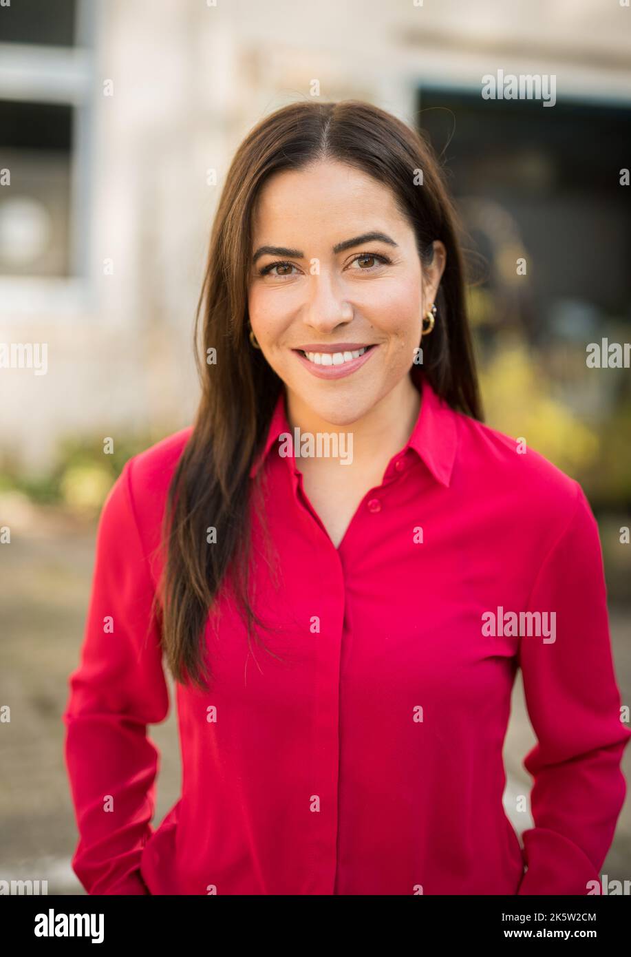 Hamburg, Germany. 10th Oct, 2022. Aline Abboud, television presenter ...