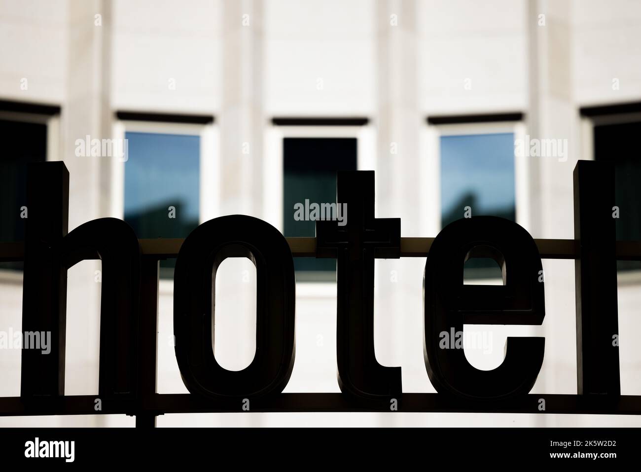 Cologne, Germany. 10th Oct, 2022. The lettering Hotel can be seen on ...
