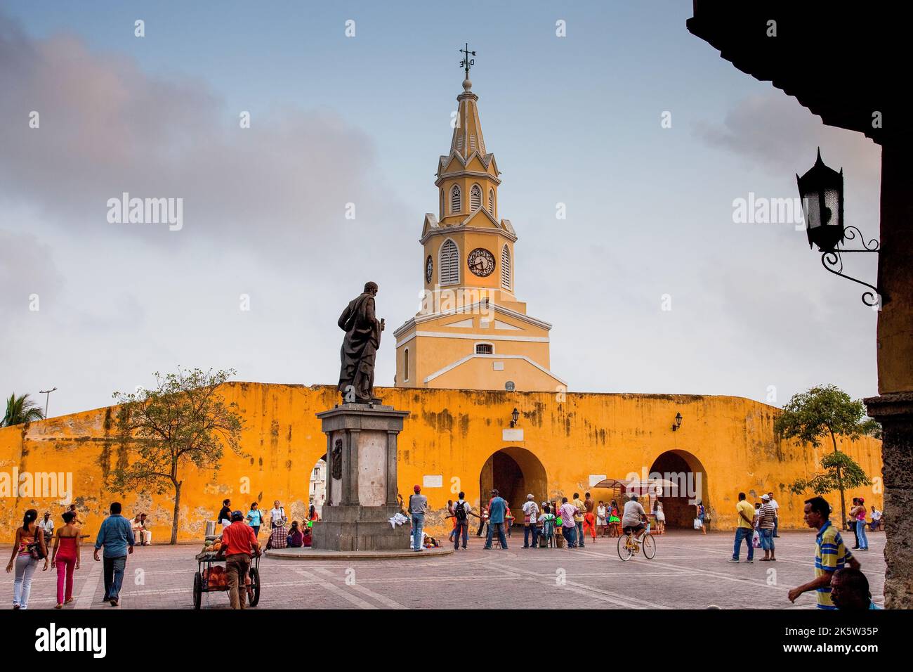 Colombia, Cartagena,the main entrance to the historical center, the ...