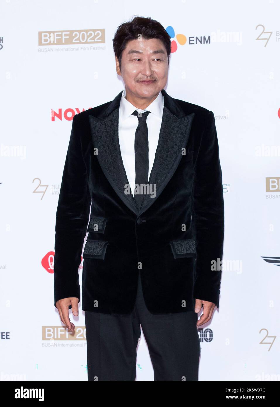 5 October 2022 - Busan, South Korea : South Korean actor Song Kang-Ho, arrives red carpet at the ...