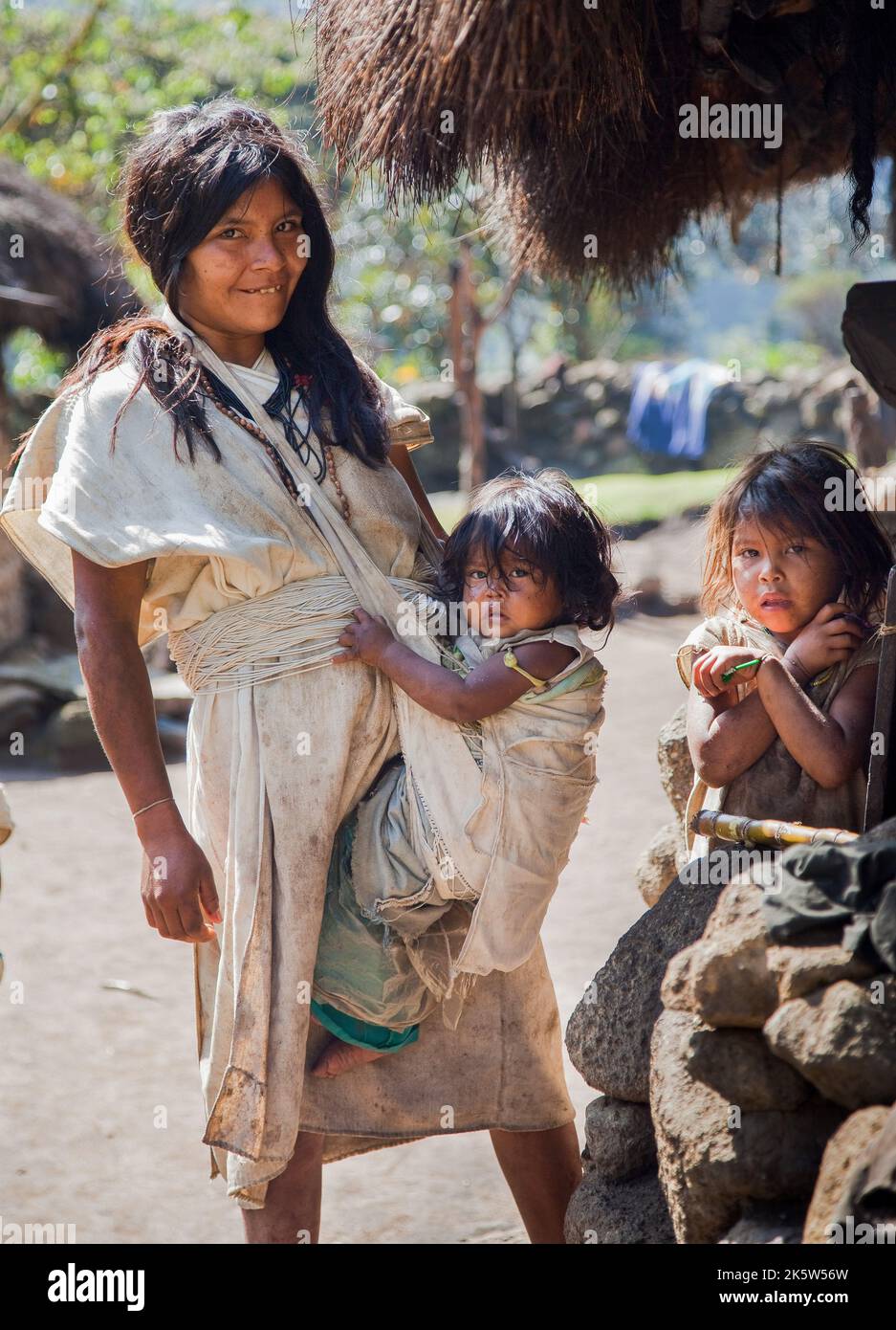 Colombia, Sierra Nevada National Park In small villages like Nabisimake ...