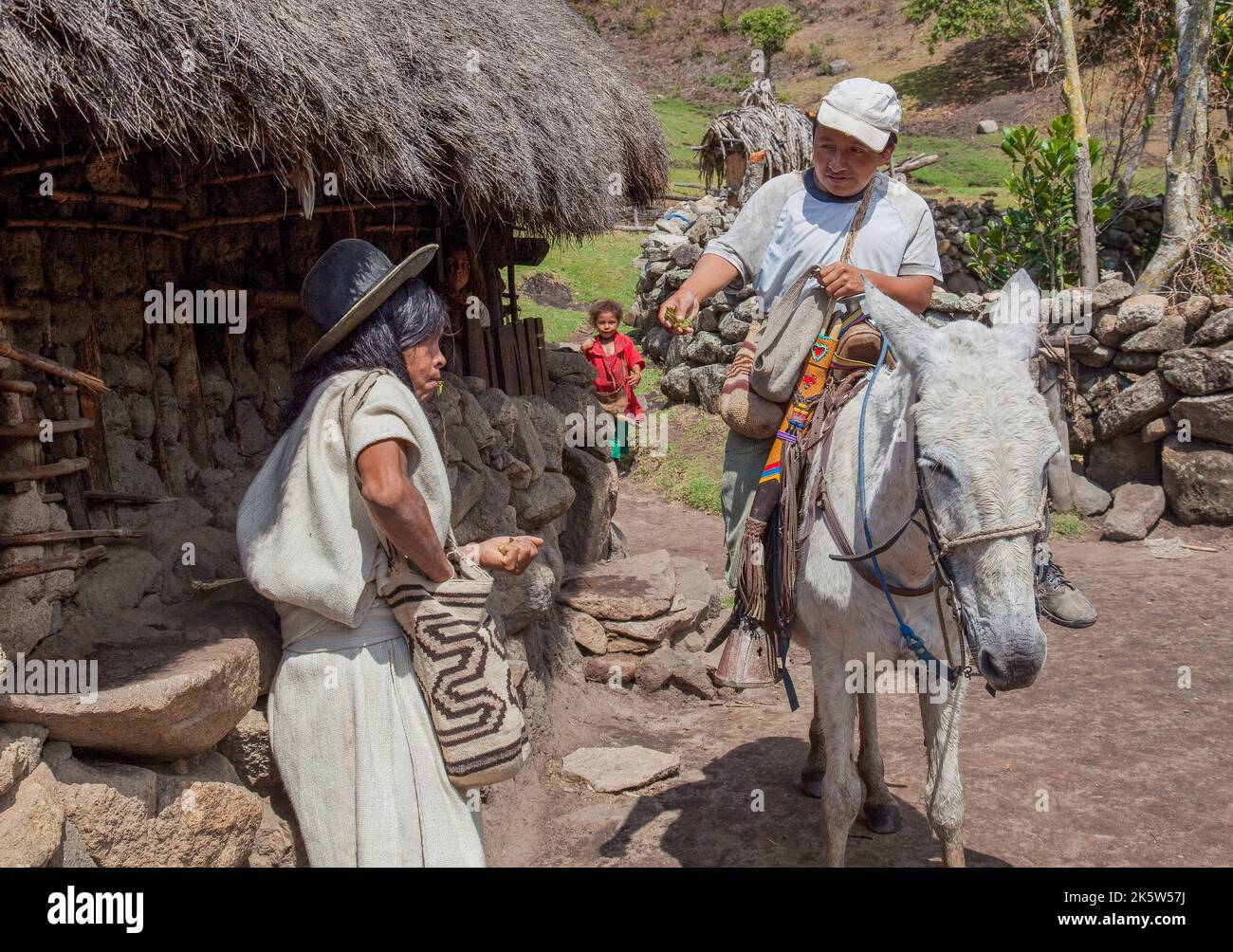 Colombia, Sierra Nevada National Park In small villages like Nabisimake ...