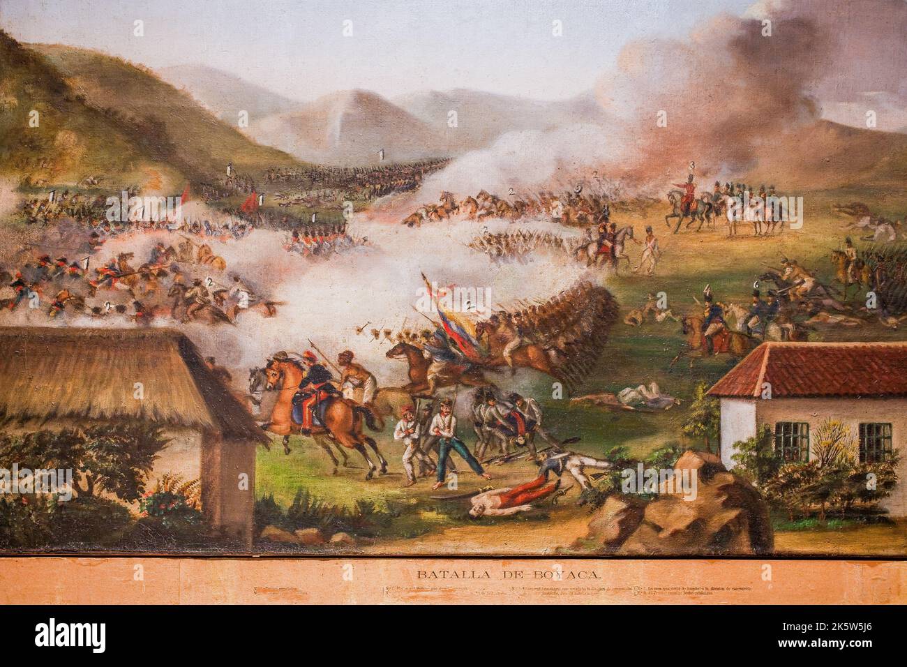 Colombia, Bogota - National Museum Painting of the final battle of ...