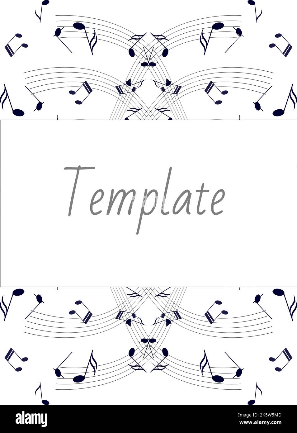 Musical lines on a white background. Musical poster for your design ...