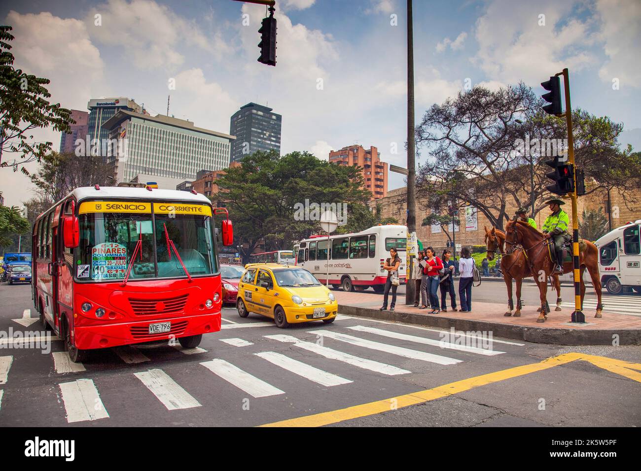 Colombia, Bogota Traffic in the city center Stock Photo - Alamy
