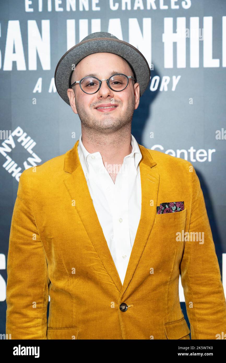 Alex Wintz attends opening night at David Geffen Hall. Musician under ...