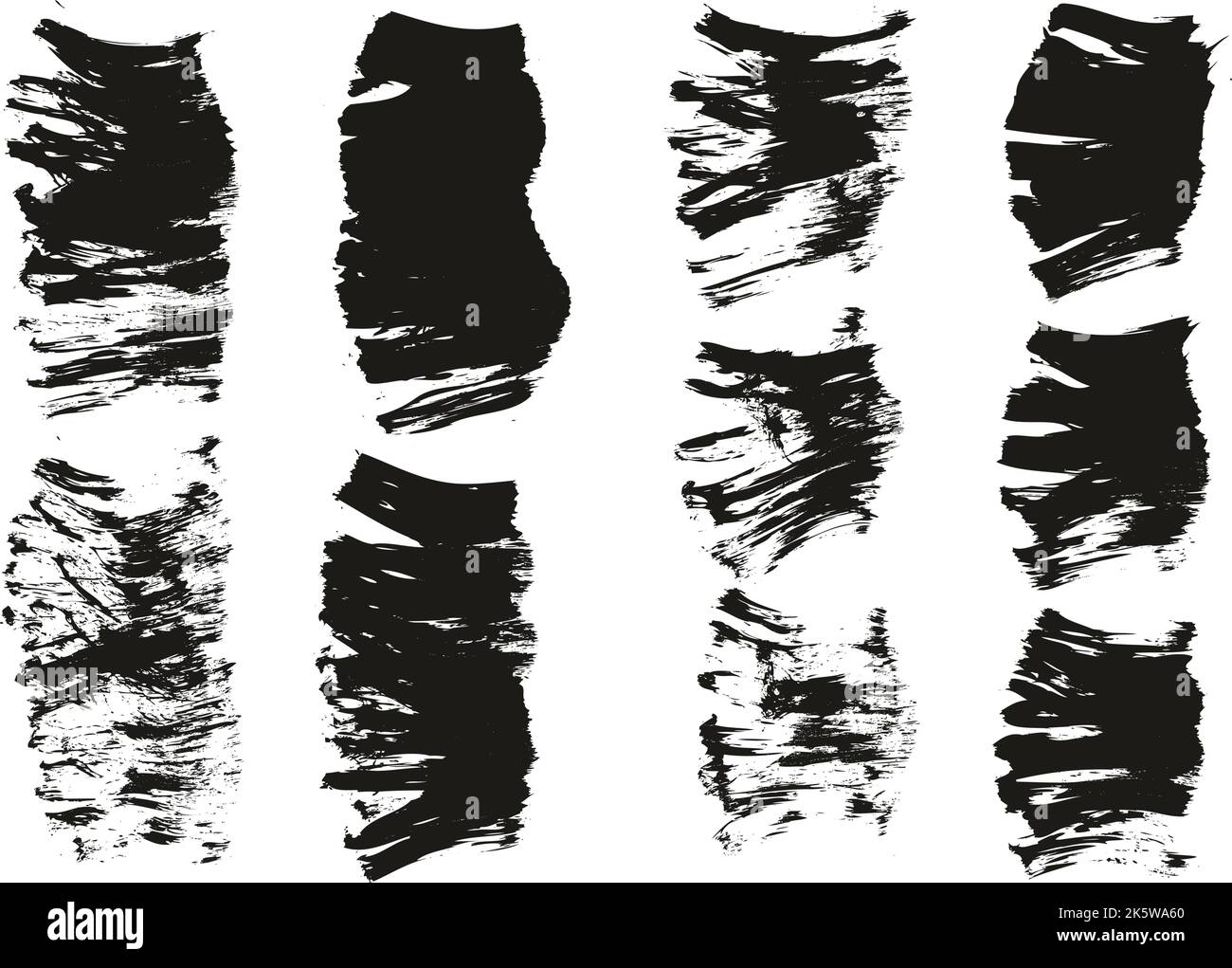 Flat Fan Brush Thick Short Background Mix High Detail Abstract Vector ...