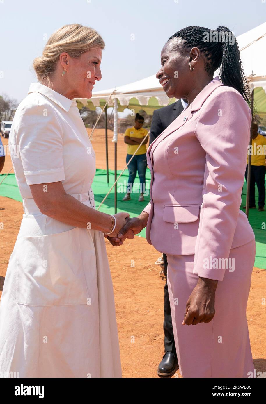 The Countess of Wessex meets Minister of Health Grace Muzila (right ...