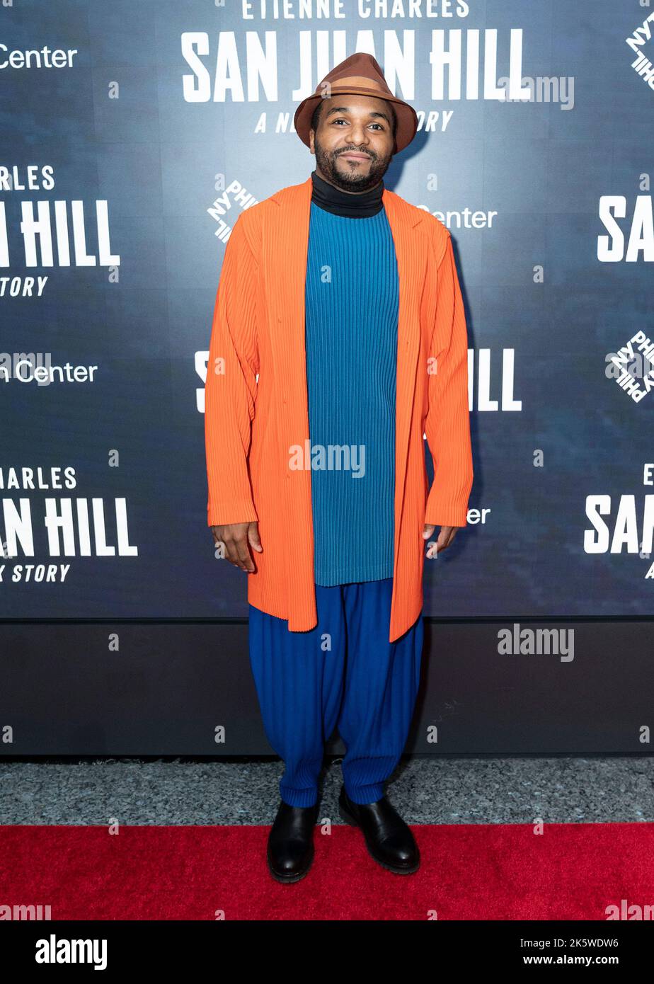 New York, New York, USA. 8th Oct, 2022. Sullivan Fortner attends ...