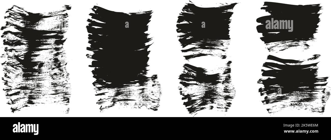 Flat Fan Brush Thick Short Background Mix High Detail Abstract Vector ...