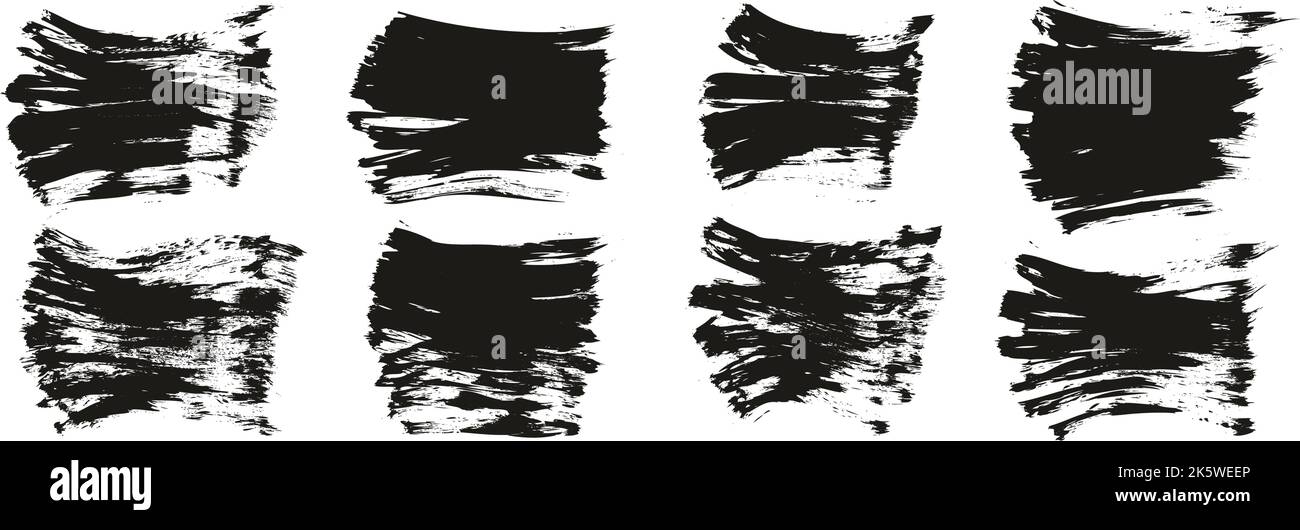 Flat Fan Brush Thick Short Background Mix High Detail Abstract Vector ...